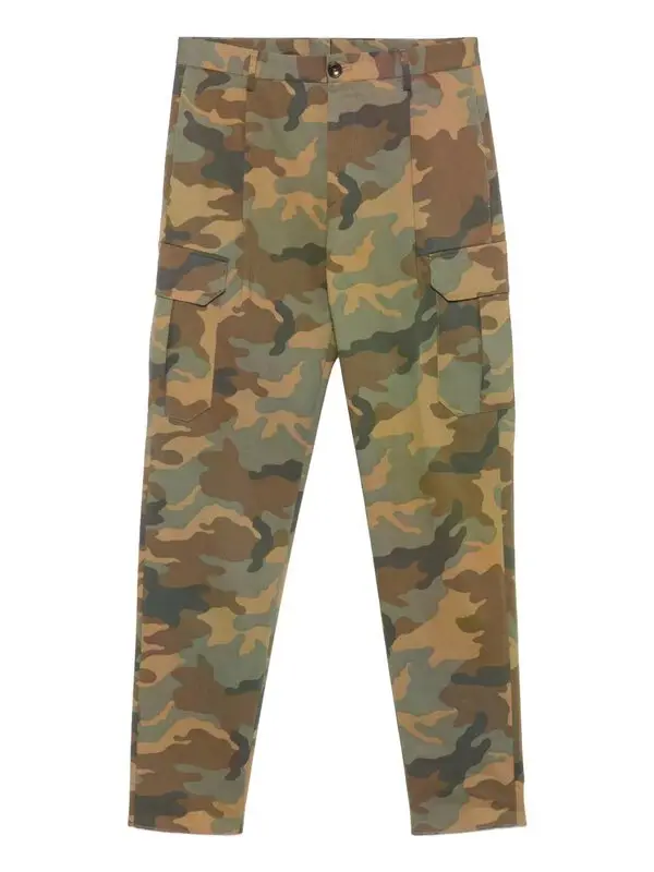 Tagliatore Camouflage Cargo Pants - Brown
