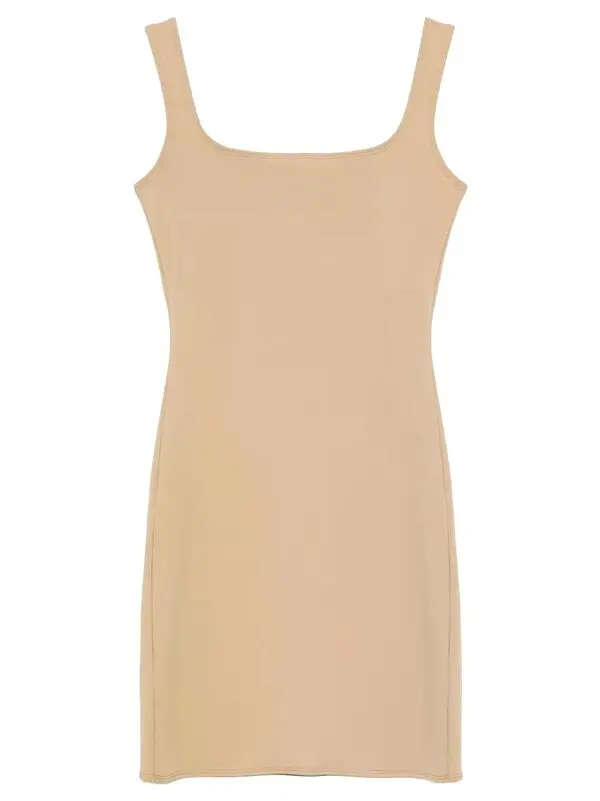 ENTIRE STUDIOS Square-neck Mini Dress - Neutrals