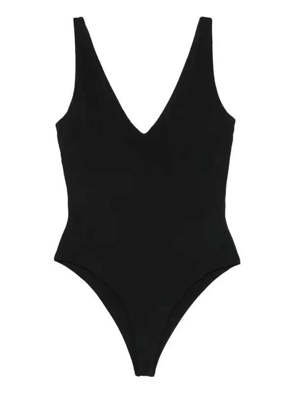 ENTIRE STUDIOS V-neck Bodysuit - Black