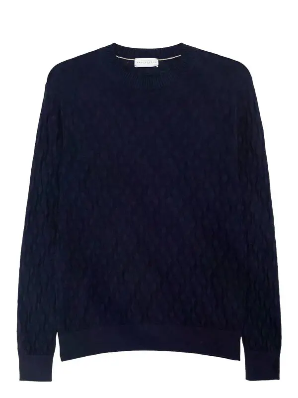 BALLANTYNE Patterned Jacquard Sweater - Blue
