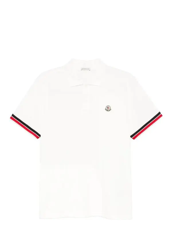 Moncler Shortsleeved Polo Shirt - White