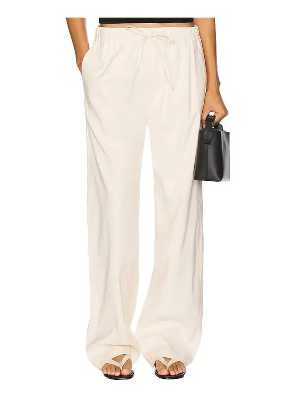 Rag & Bone Logan Linen Beach Pant - Ivory