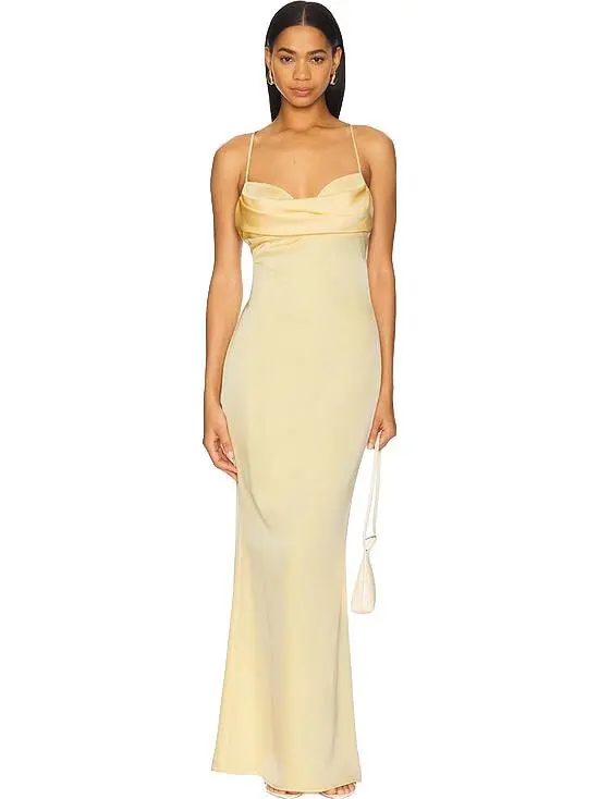 Katie May Tara Gown - Butter Yellow