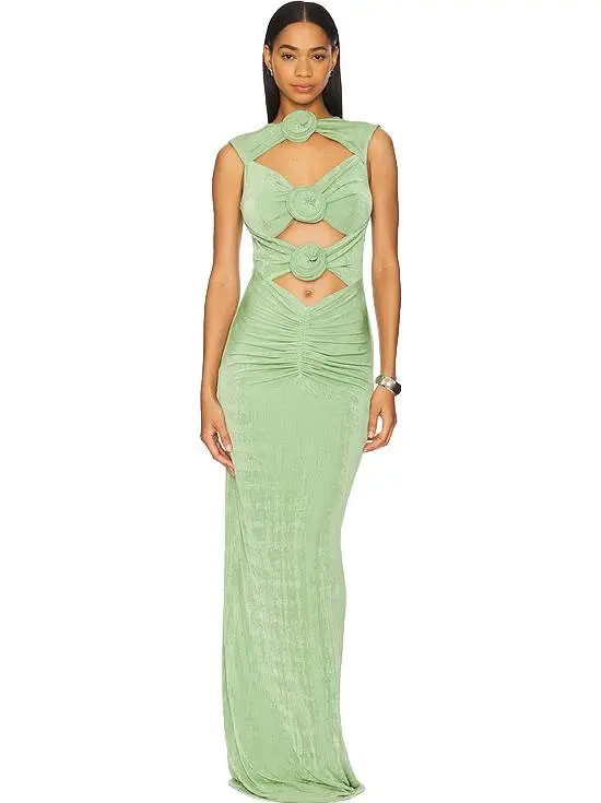 Marianna Senchina Tender Maxi Dress - Green