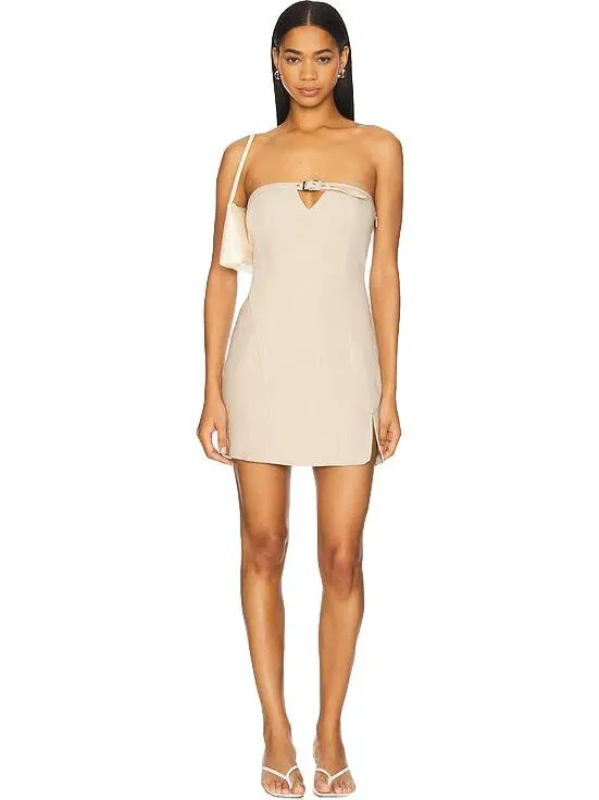 BY.DYLN Layla Mini Dress - Stone