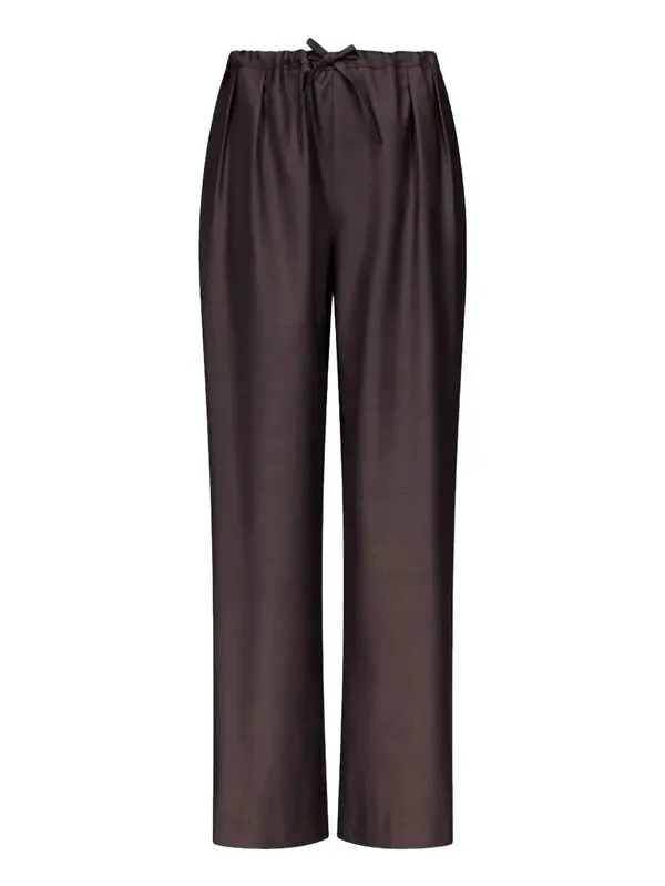 Loulou De Saison Wide Leg Pants - Brown Melange