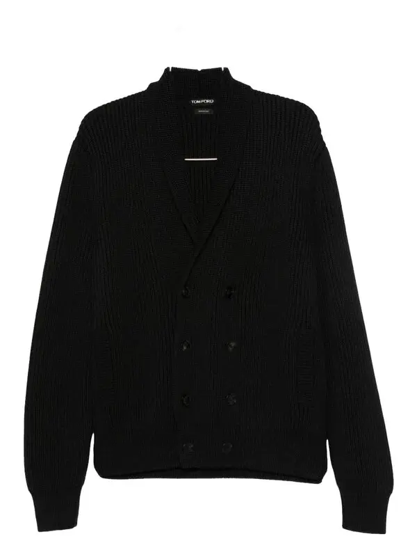 TOM FORD Double-breasted Cardigan - Black