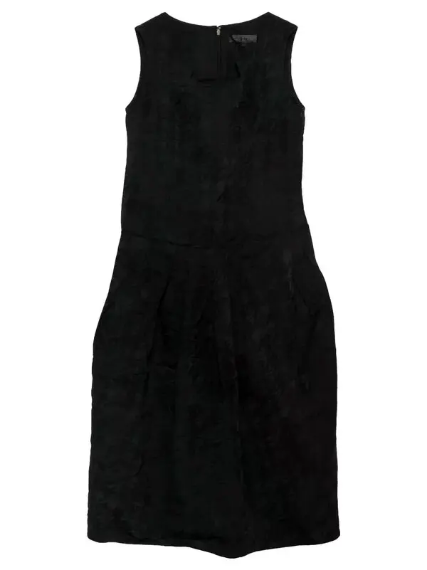 Comme Des Garçons Jacquard Midi Dress - Black
