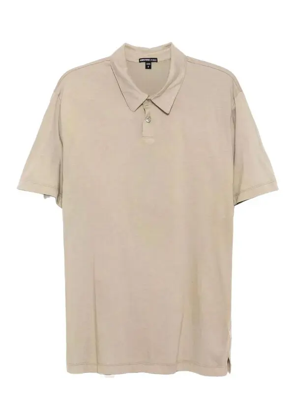 JAMES PERSE Brushed Lotus Polo Shirt - Grey
