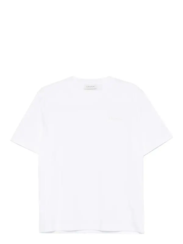 LANVIN Embroidered-logo T-shirt - White