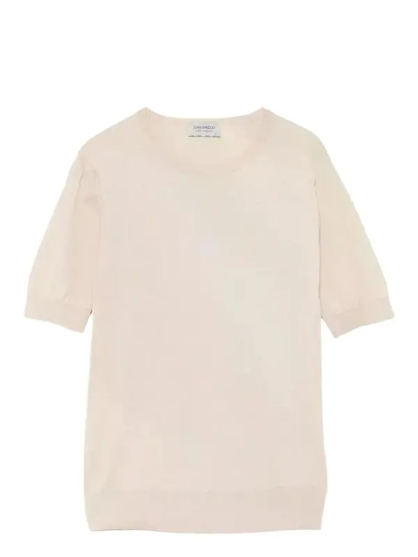 John Smedley Nell T-shirt - Neutrals