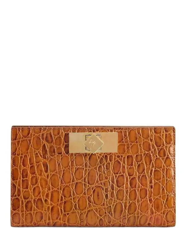 GIUSEPPE ZANOTTI Annhita Clutch - Brown