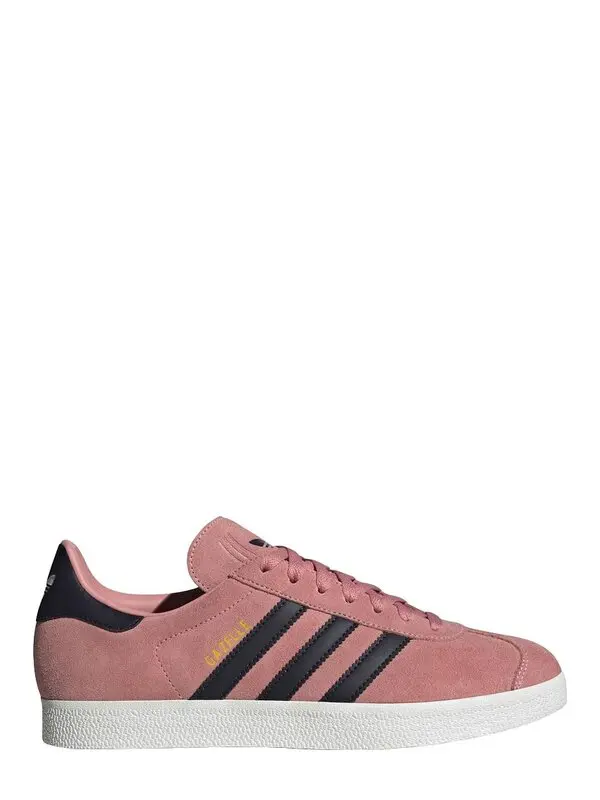 Adidas Gazelle Lace Up Sneakers - Glow Pink/aurora Black/core White