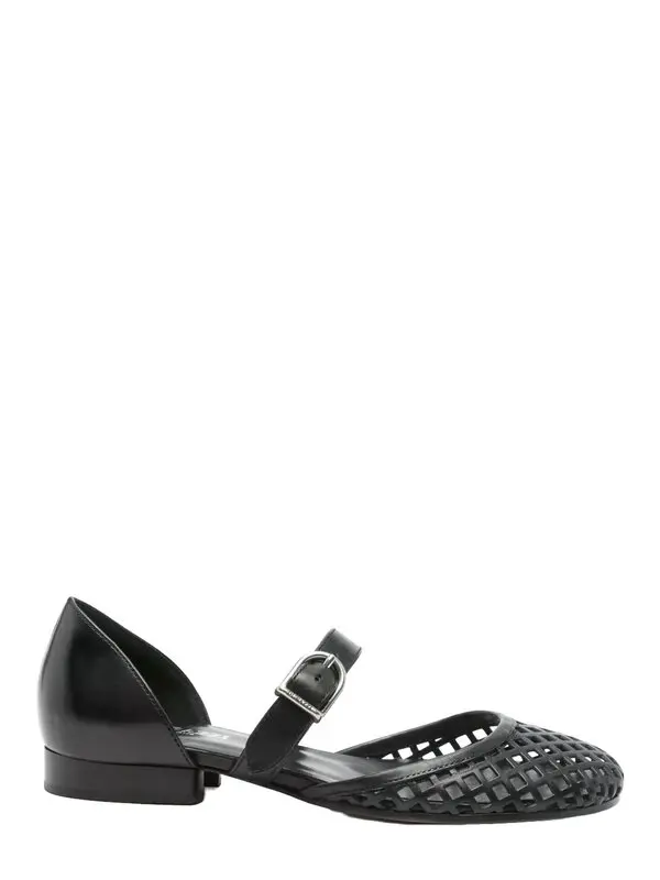 DURAZZI MILANO Cut-out Ballet Flats - Black