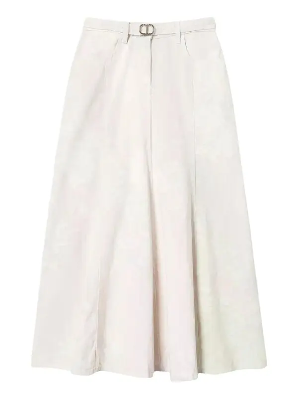 TWINSET Cotton Skirt - White