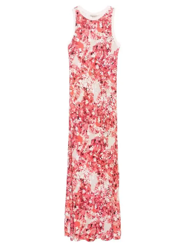 Faliero Sarti Floral-print Midi Dress - Pink