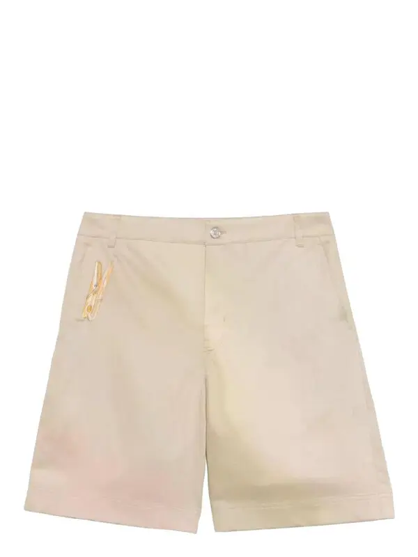 Moschino Peg-patch Shorts - Neutrals