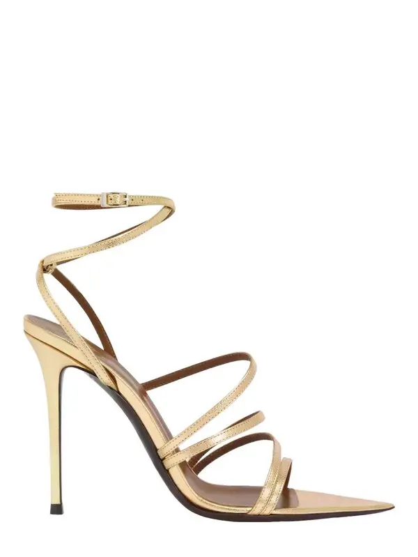 GIUSEPPE ZANOTTI 105mm Intriigo Claire Sandals - Gold