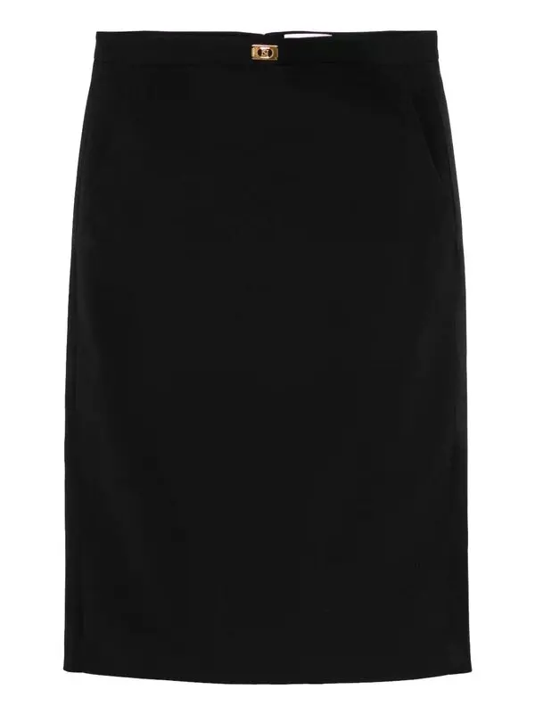 Elisabetta Franchi Crepe Mini Skirt - Black
