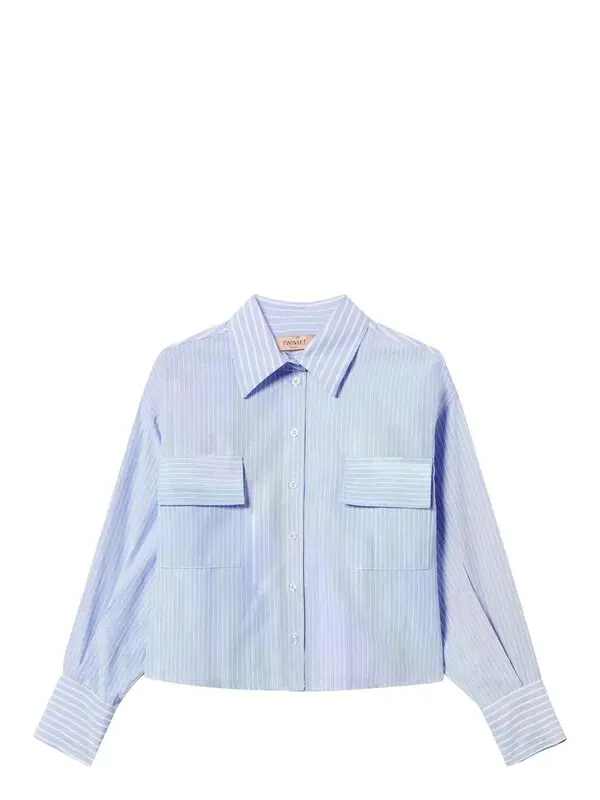 TWINSET Striped Shirt - Blue