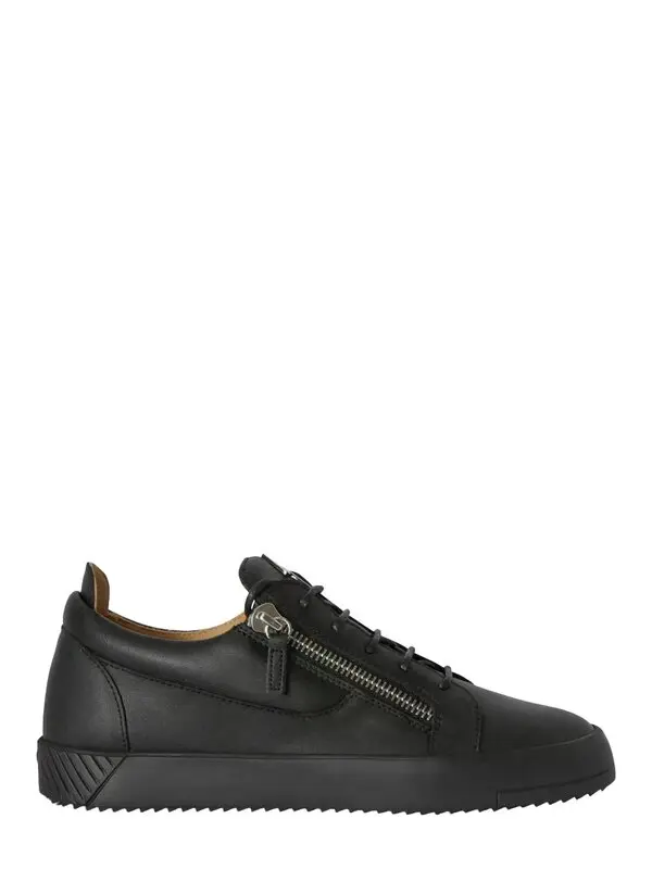 GIUSEPPE ZANOTTI Frankie Double-zip Low-top Sneakers - Black
