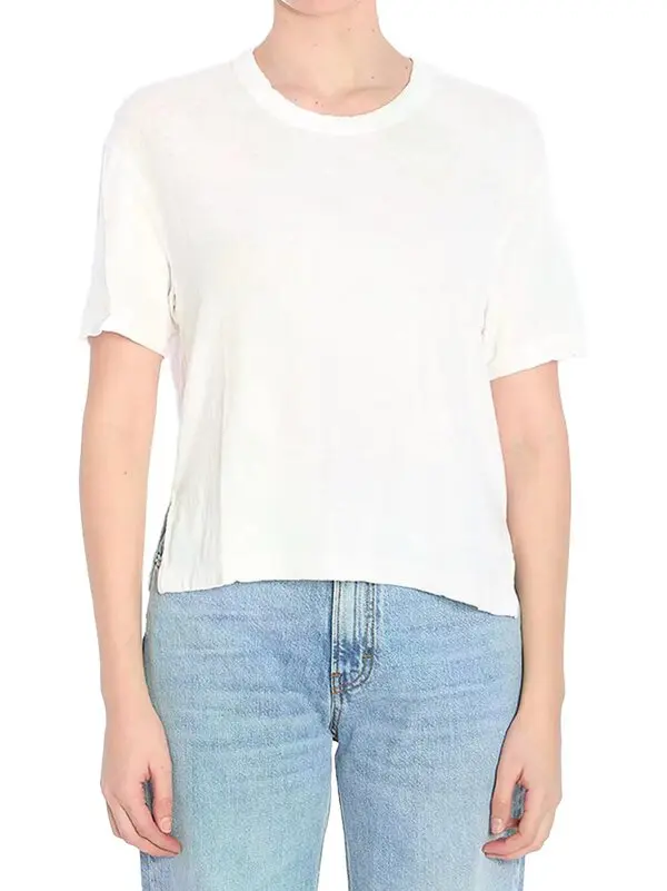 JAMES PERSE Cropped T-shirt - White