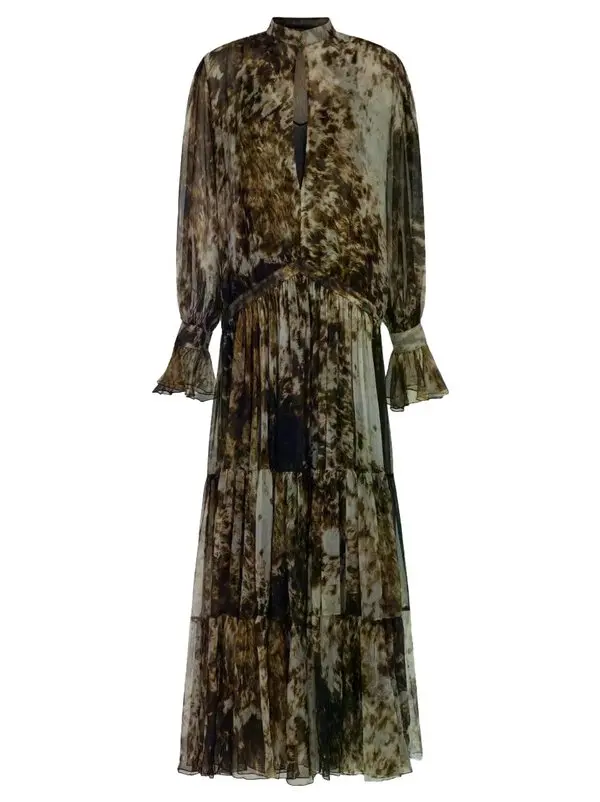 Roberto Cavalli Appaloosa-print Maxi Dress - Brown
