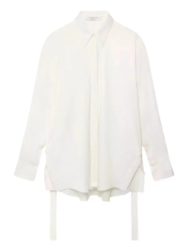 Another Tomorrow Button-detail Shirt - White
