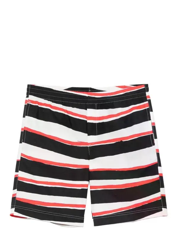 MSGM Striped Shorts - Black