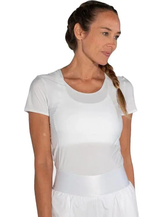 AVI Bounce-it Pickleball Short Sleeve - Club White