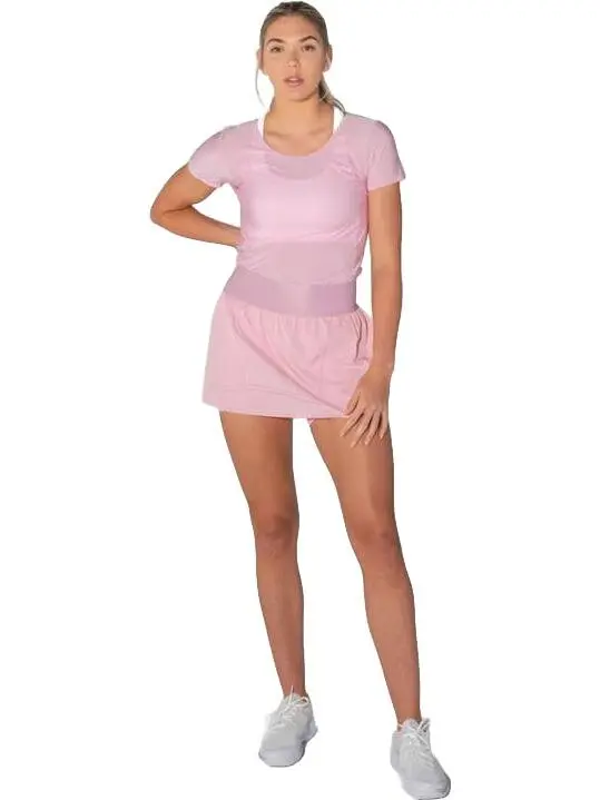 AVI Bounce-it Pickleball Short Sleeve - Pink Orchid