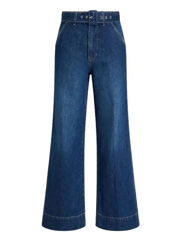 Veronica Beard Taylor Wide-leg Jeans - Dark Denim