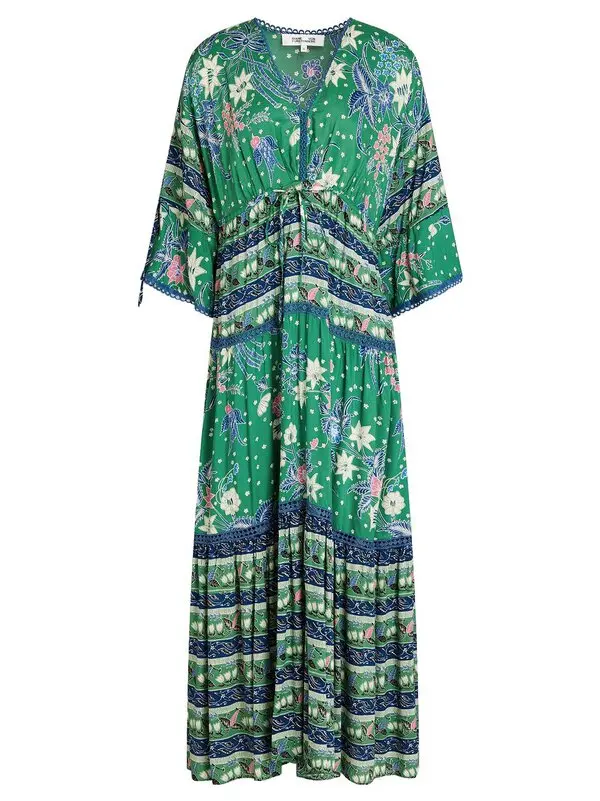 Diane Von Furstenberg Boris Floral-print Maxi Dress - Green