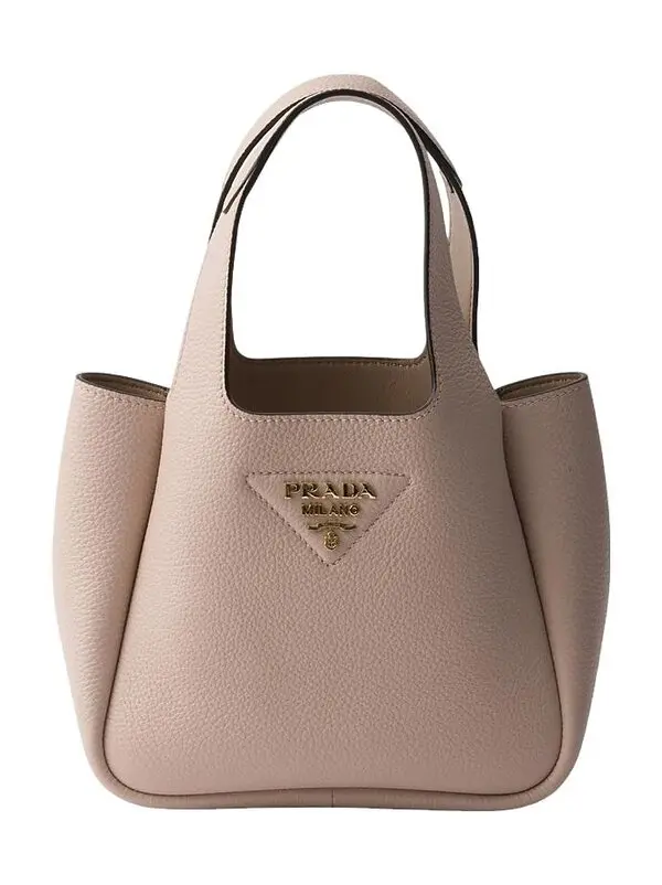 Prada Mini Leather Handbag - Powder