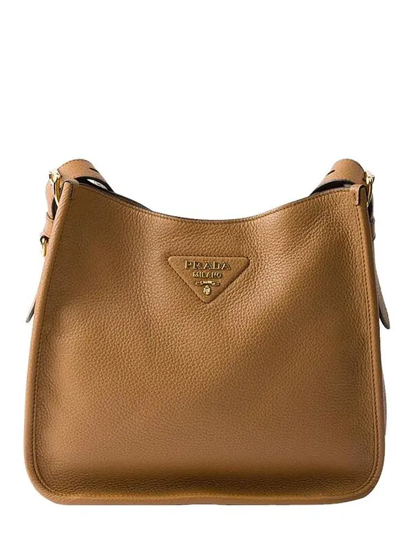 Prada Medium Leather Bag - Caramel