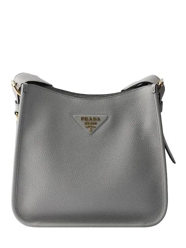 Prada Medium Leather Bag - Dark Grey