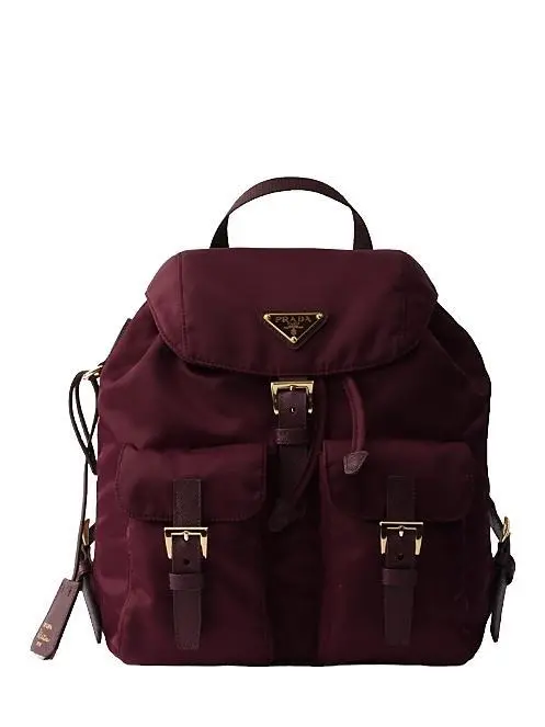 Prada Small Re-nylon Backpack - Burgundy