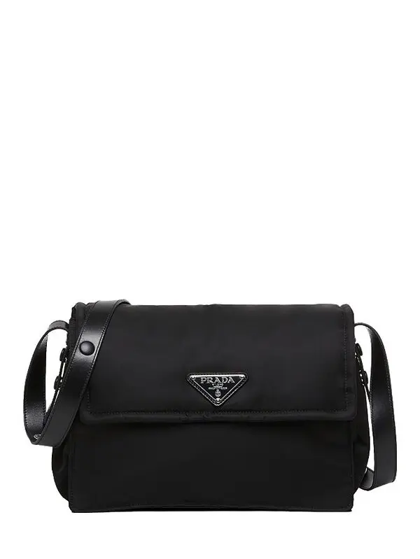 Prada Traveller Medium Padded Re-nylon Bag - Black