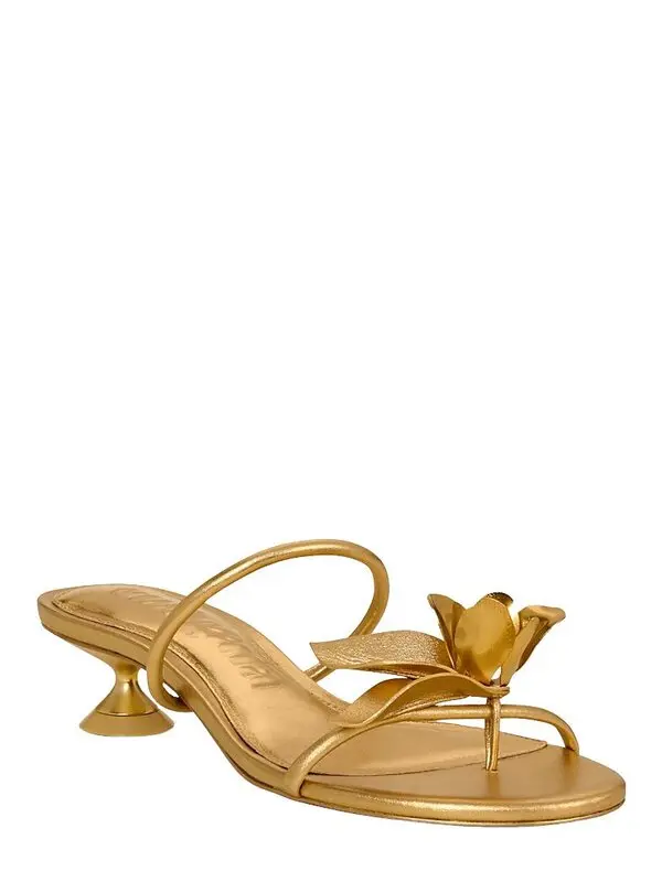 Cult Gaia Cosette Strappy Sandals - Brass