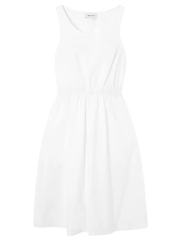 Matteau Organic Cotton-poplin Dress - White