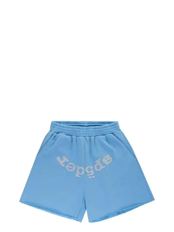 SP5DER Og Web V2 Sweatshorts - Dusty Blue
