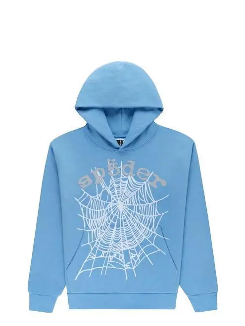 SP5DER Og Web V2 Hoodie - Dusty Blue