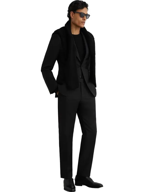 REISS Promise Tailored-fit Suit Trousers - Black