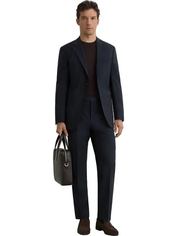 REISS Promise Tailored-fit Suit Trousers - Navy