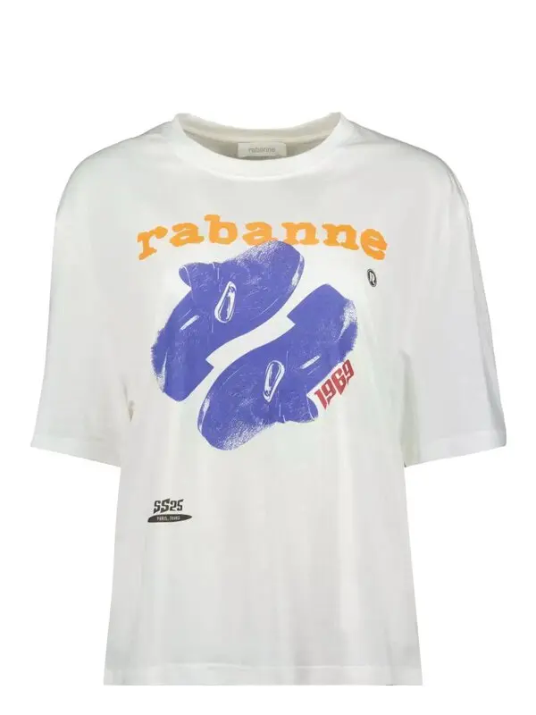 Rabanne Graphic-print T-shirt - White