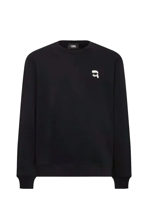 Karl Lagerfeld Ikon Appliqué Sweatshirt - Black