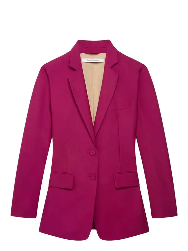 Another Tomorrow Single-breasted Blazer - Pink