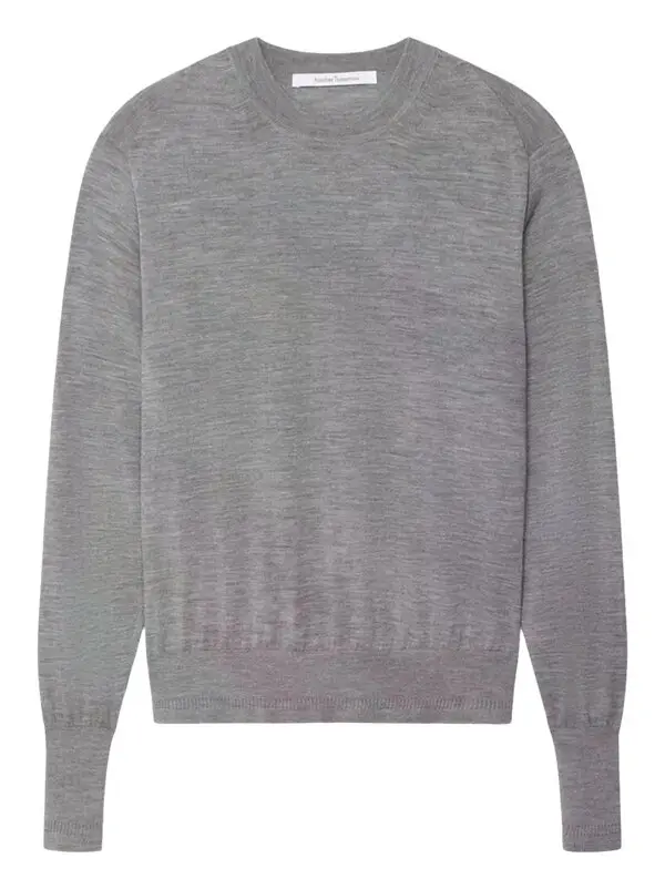 Another Tomorrow Merino-wool Jumper - Grey