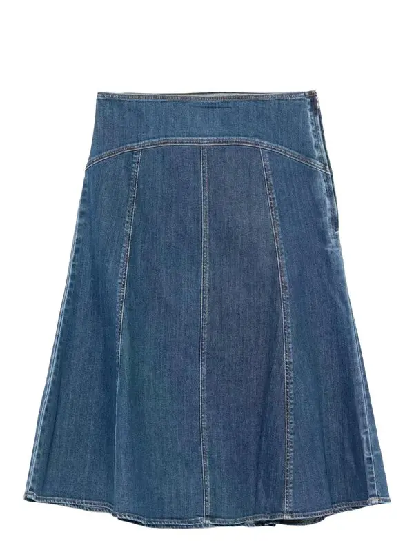 Polo Ralph Lauren Denim Midi Skirt - Blue