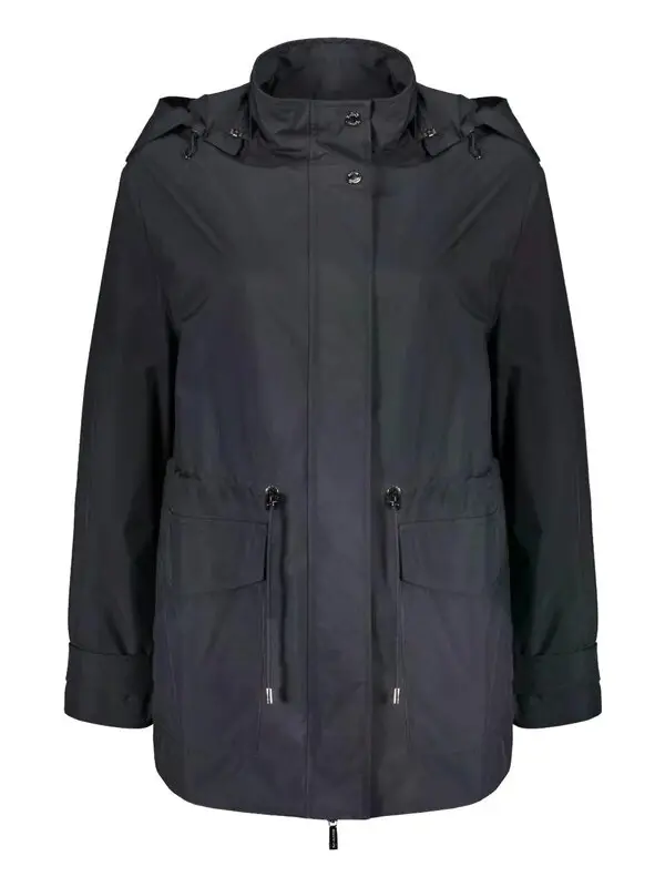 MOORER Hooded Coat - Blue